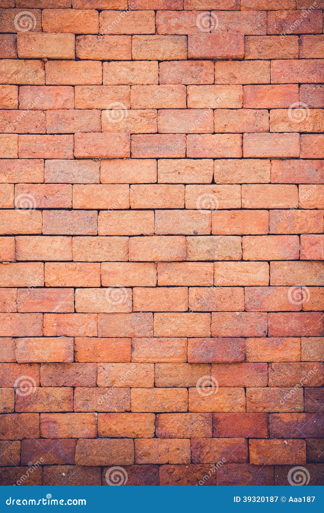 Rustic retro brick stock image. Image of retro, obsolete - 39320187