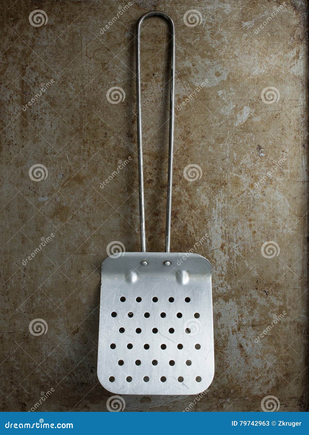 Rustic Retro English Antique Fish Slice Spatula Stock Image - Image of ...