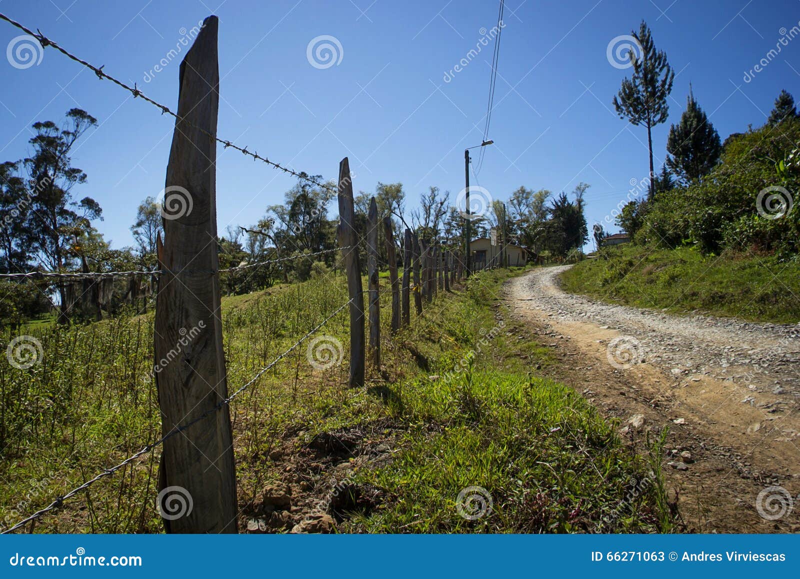 Rustic road stock image. Image of colombia, serenity - 66271063