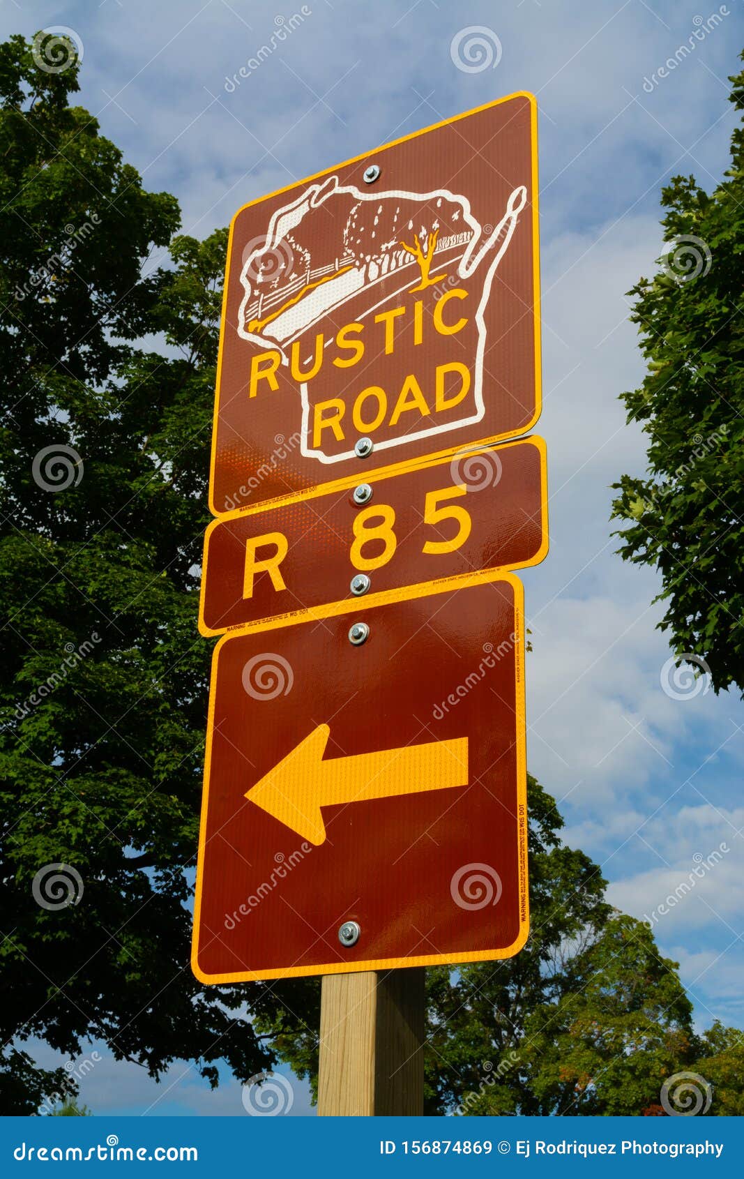 Rustic Road road sign stock image. Image of county, america - 156874869