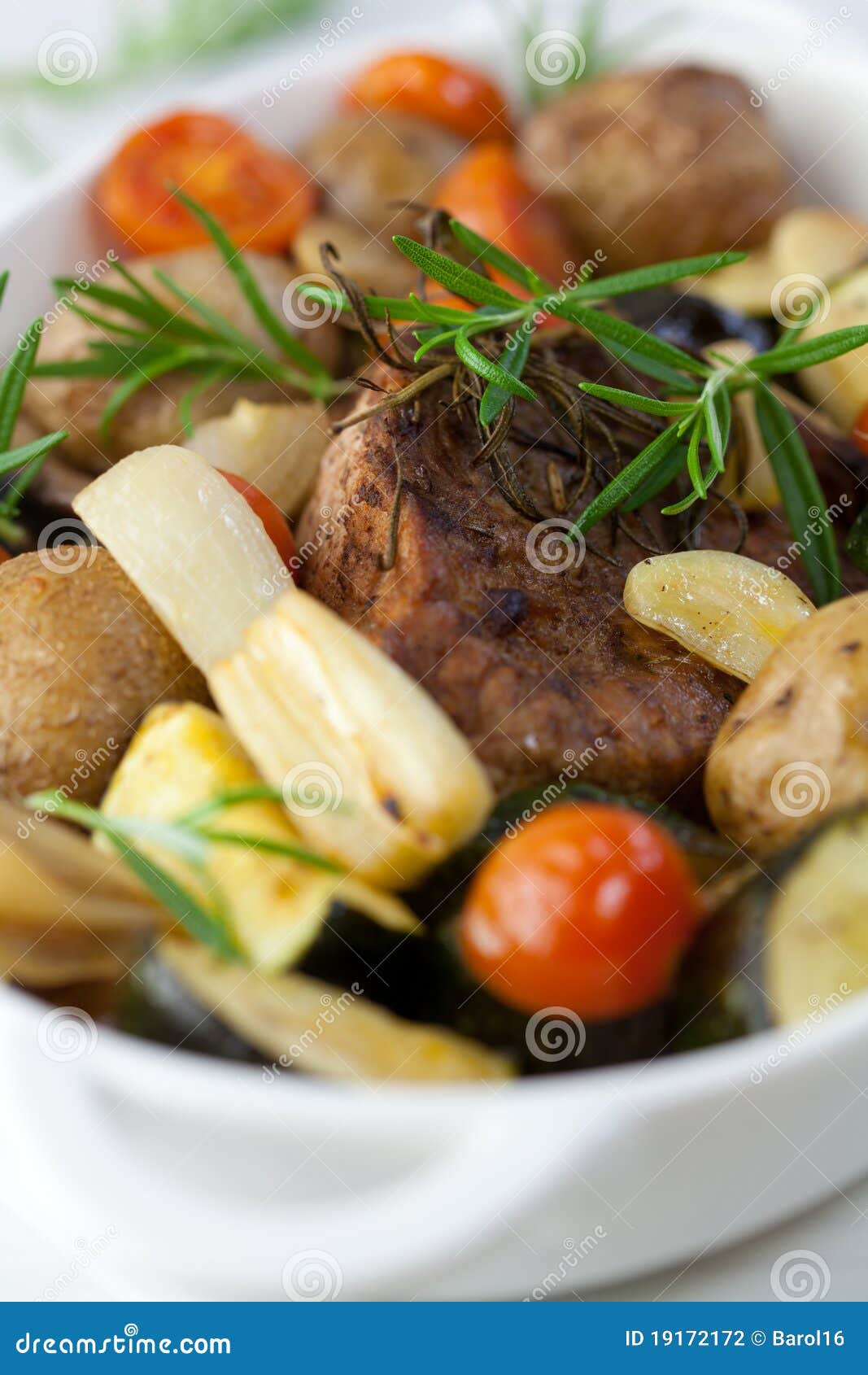 Rustic Roast Pork with Vegetables Stock Photo - Image of food, roasted ...