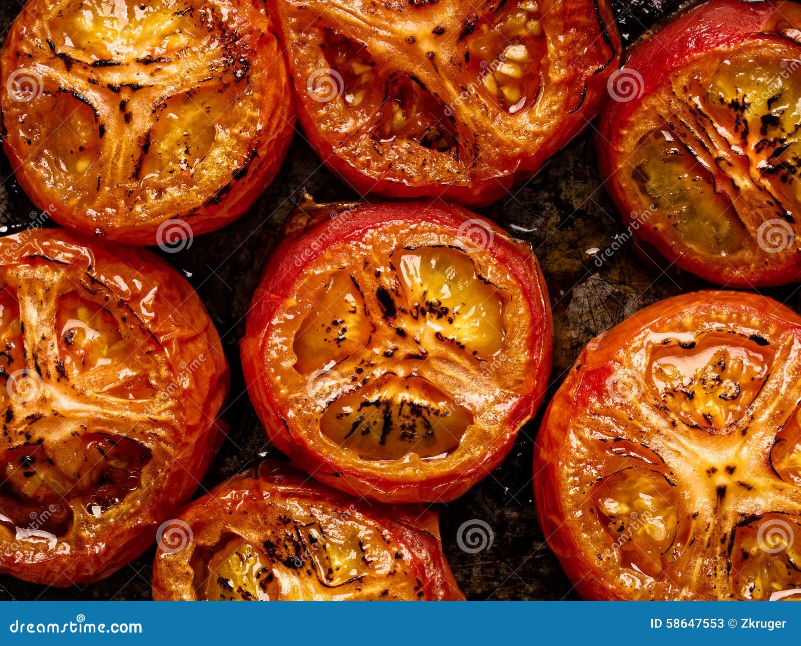 Rustic roasted tomatoes stock image. Image of tomatoes - 58647553