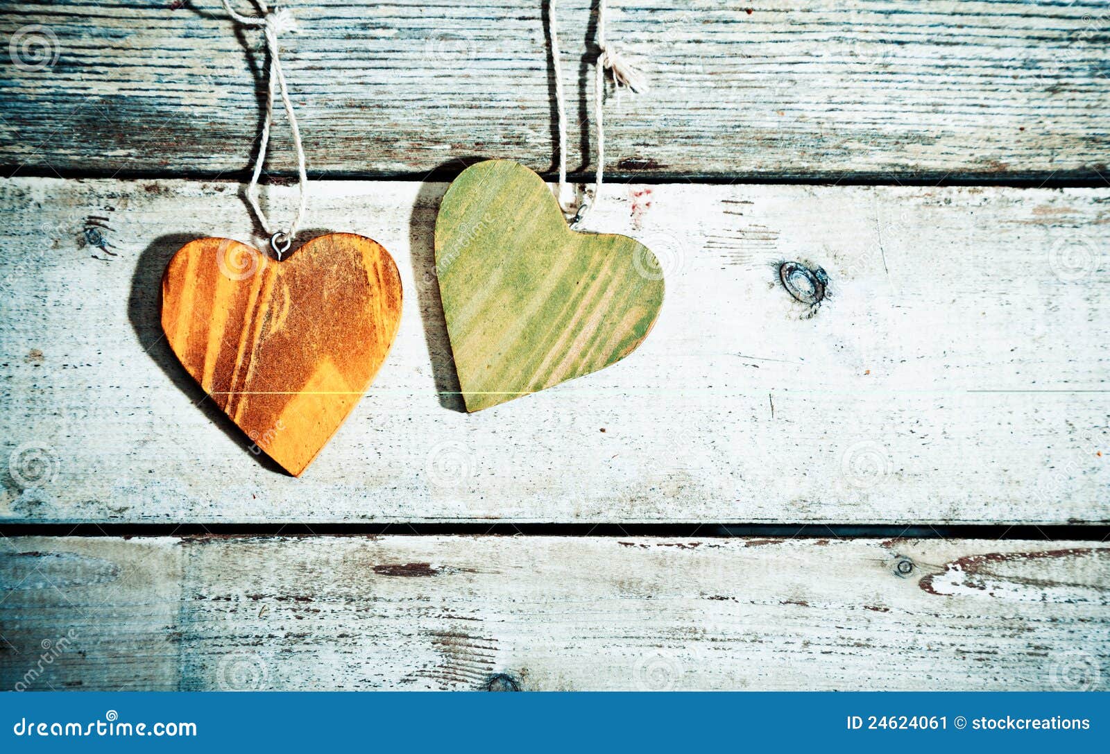 Rustic romantic hearts stock image. Image of place, timber - 24624061