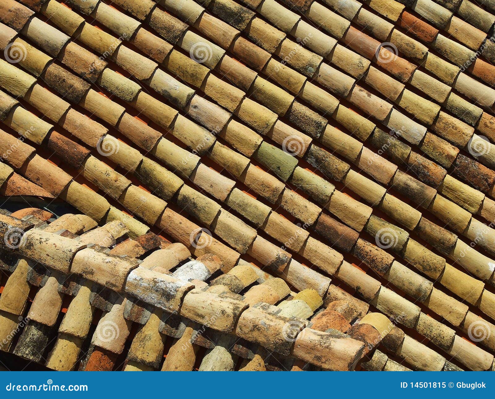 Rustic Roof Tiles, Background Stock Image - Image of background ...