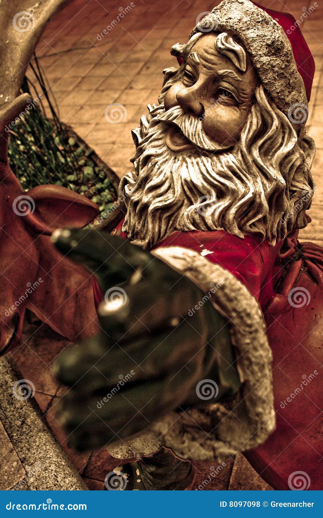 Rustic Santa Claus stock photo. Image of snow, winter - 8097098