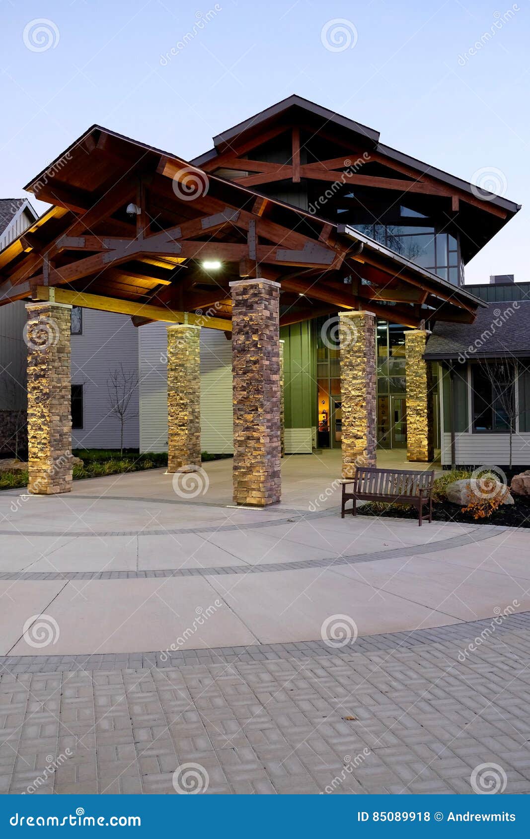 Rustic School Architecture stock photo. Image of mountain - 85089918