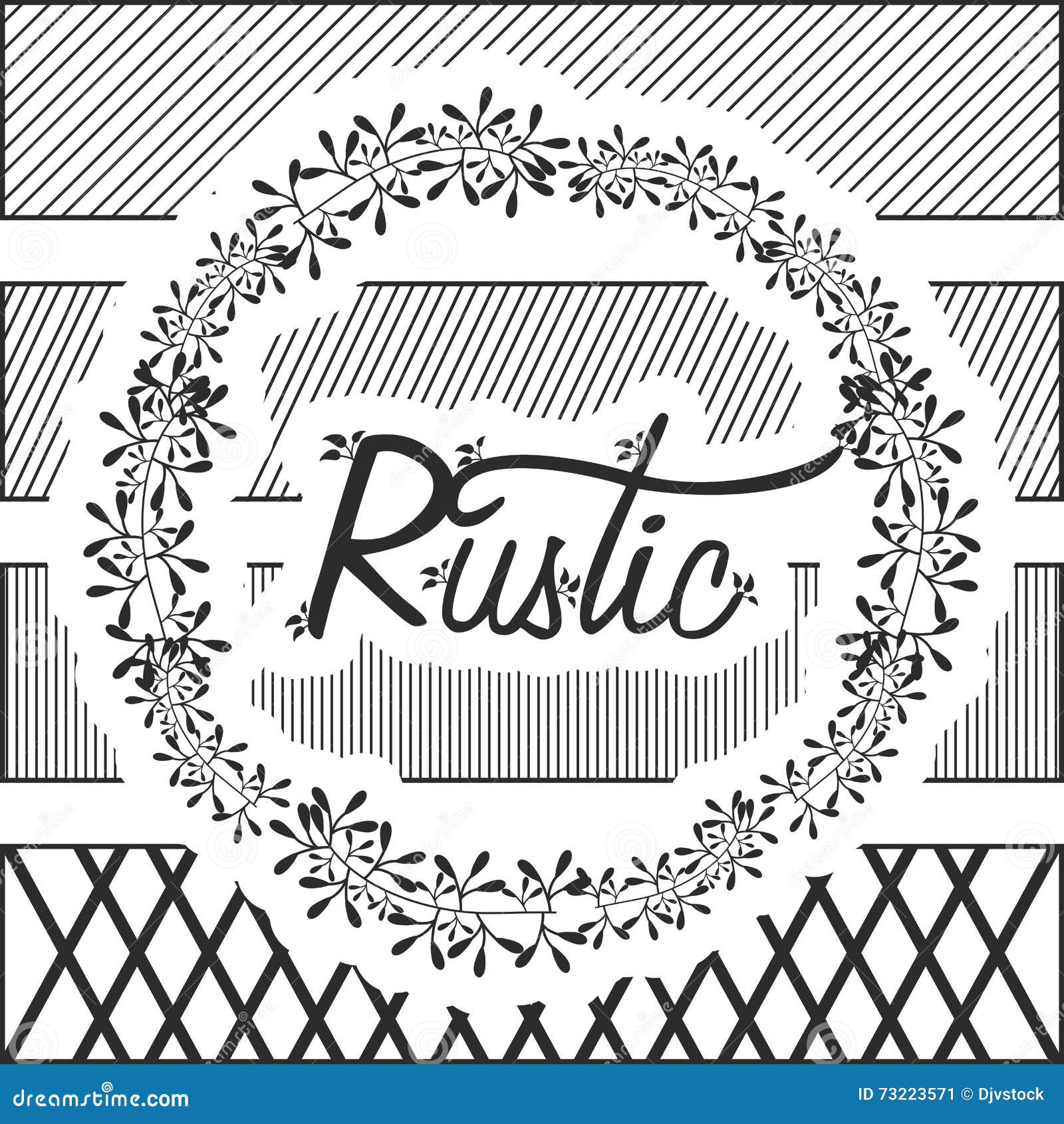 Rustic Shapes stock vector. Illustration of graphic, frame - 73223571