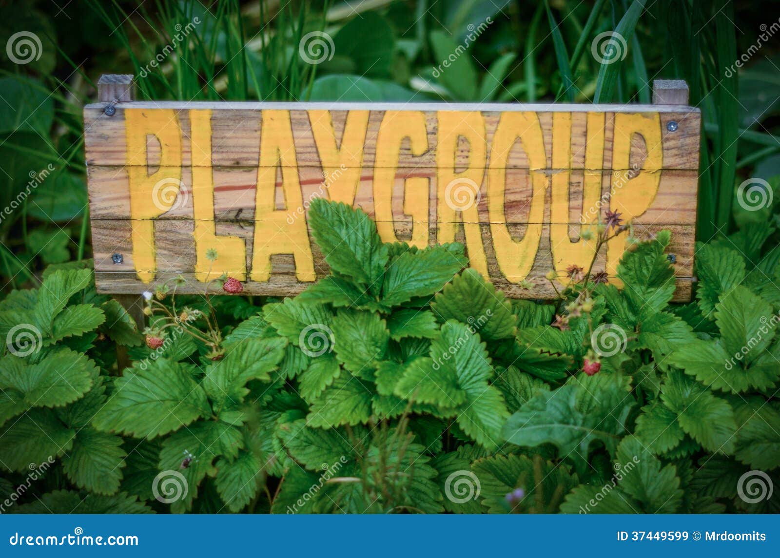 Rustic Sign for School Playgroup Stock Image - Image of children, kids ...