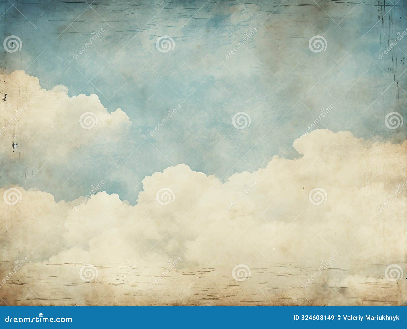 Rustic Sky Background with Subtle Cloud Patterns and Antique Aesthetic ...