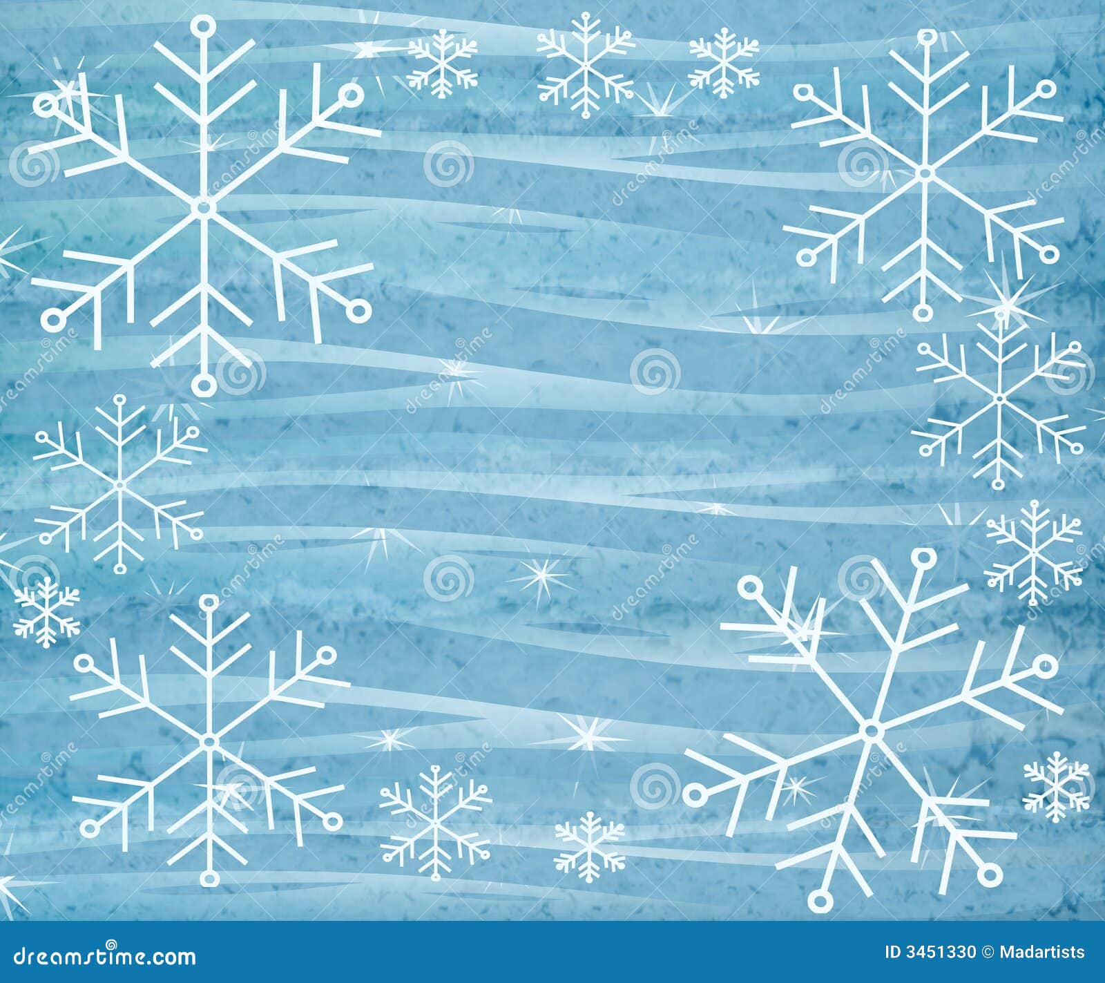 Rustic Snowflake Background 3 Picture. Image: 3451330
