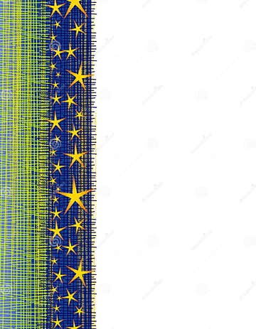 Rustic Star Christmas Border 2 Stock Illustration - Illustration of ...