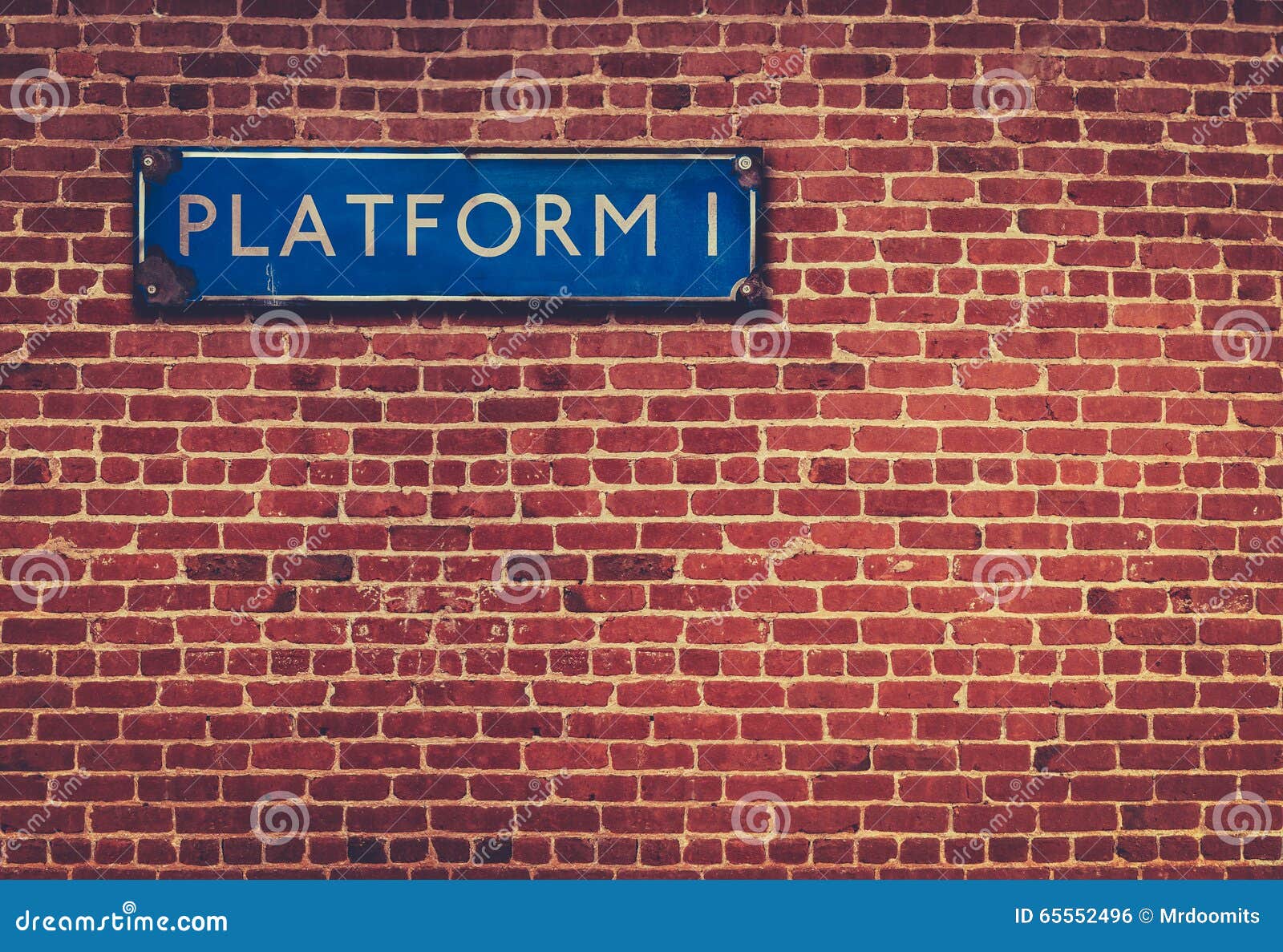 Rustic Station Platform Sign Stock Photo - Image of instagram, british ...