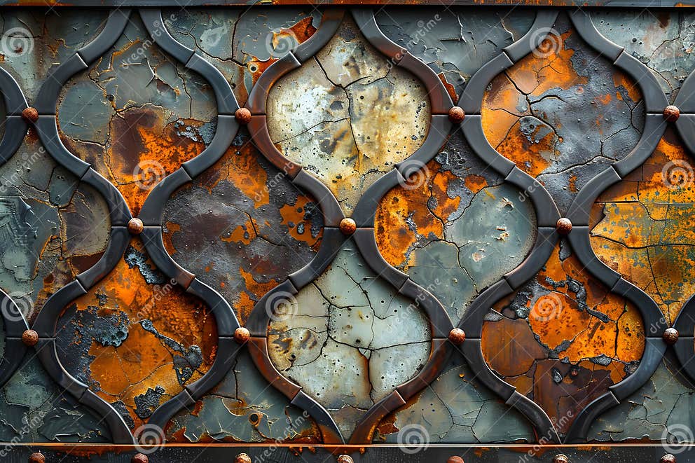 Rustic Steel Relief: Aged Texture with Distressed Finish Stock ...