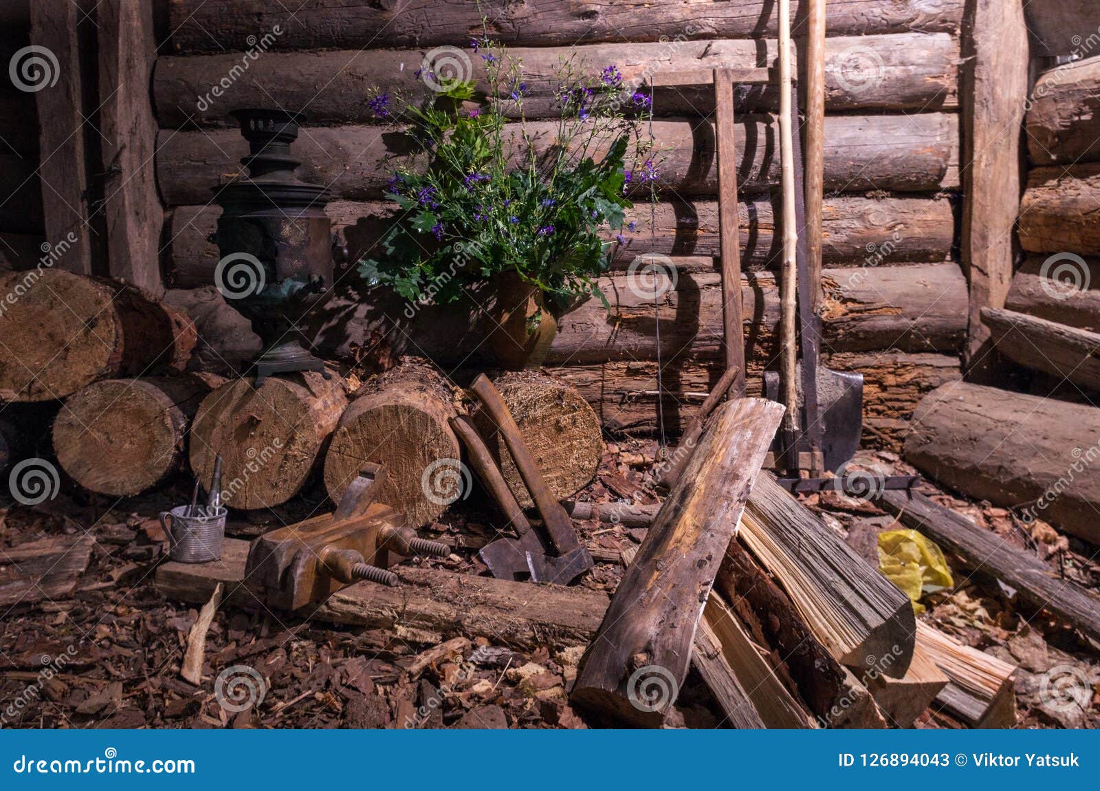 Rustic Still Life. Still Life in the Barn Stock Image - Image of stump ...