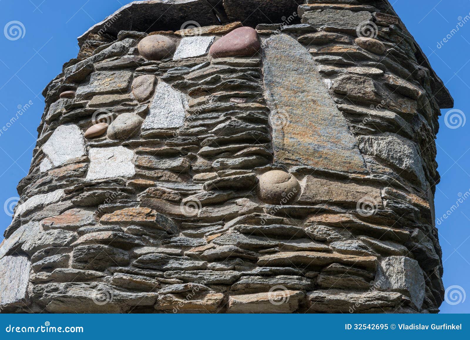 Stone Chimney Stack With Pot Stock Photo | CartoonDealer.com #209800110