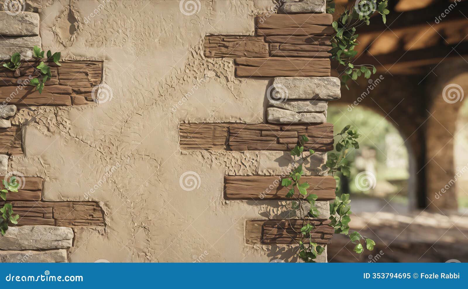 Rustic Stone and Plaster Wall Texture, Good Resolution Stock Photo ...