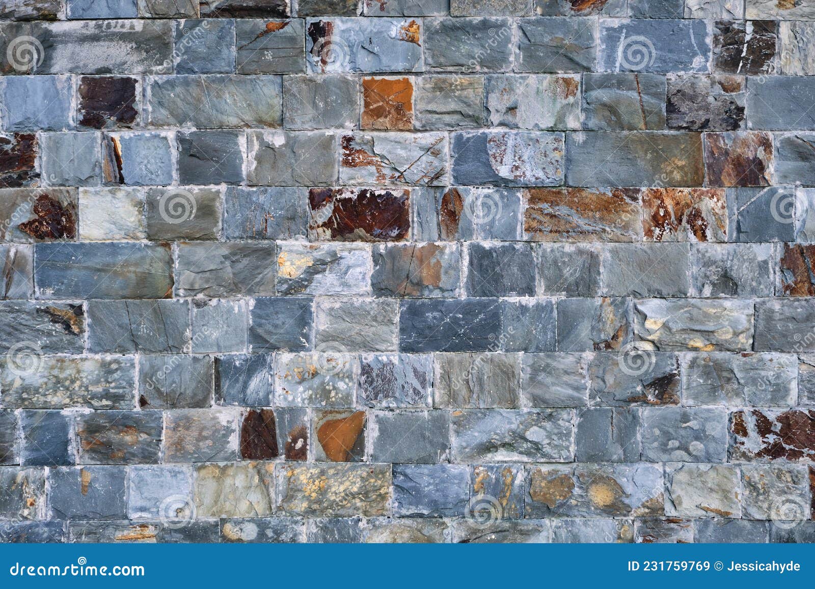 Rustic Slate Stone Tiled Wall Stock Image - Image of finish, ceramic ...