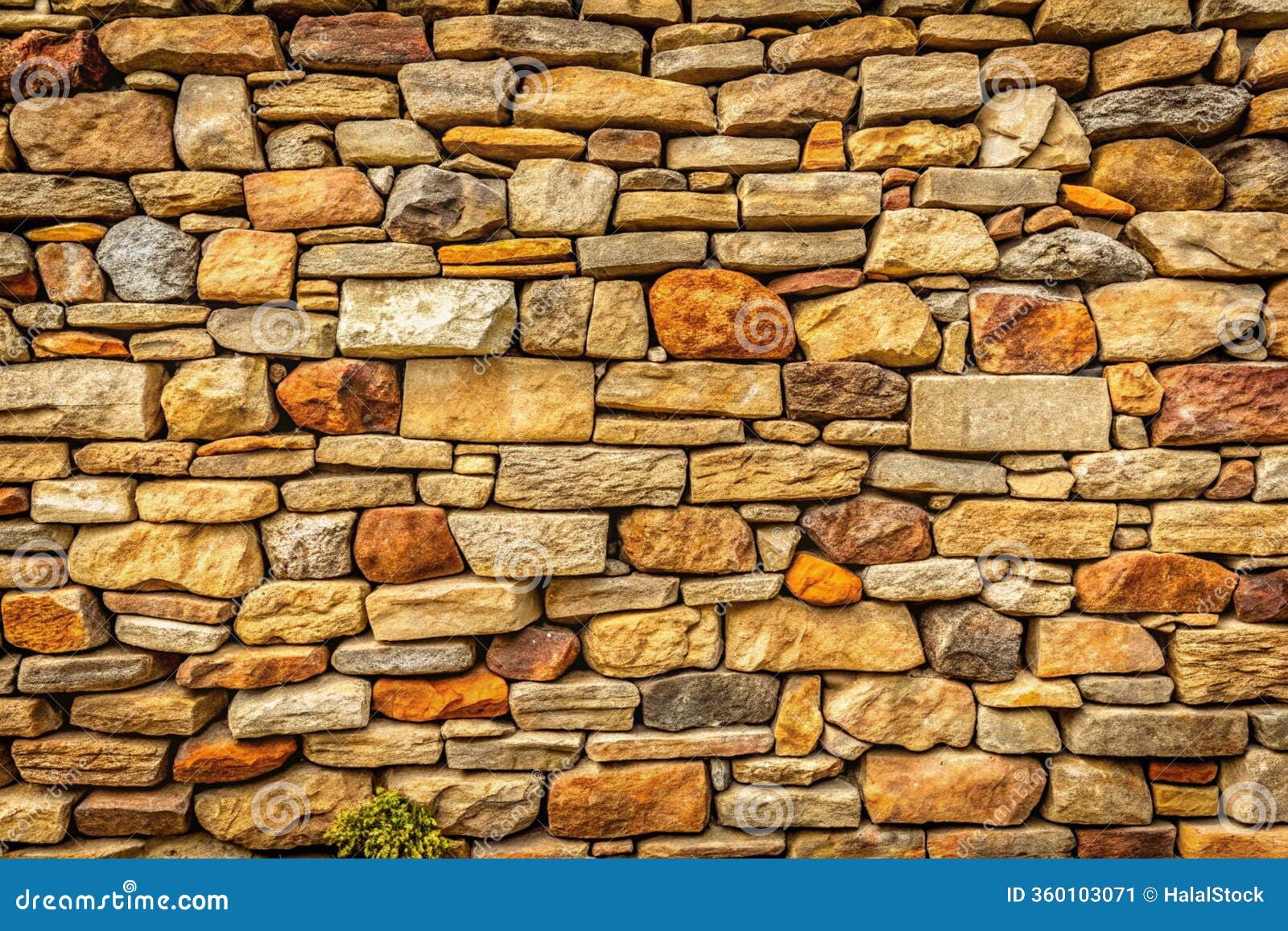 Rustic Stone Wall Background Stock Illustration - Illustration of ...