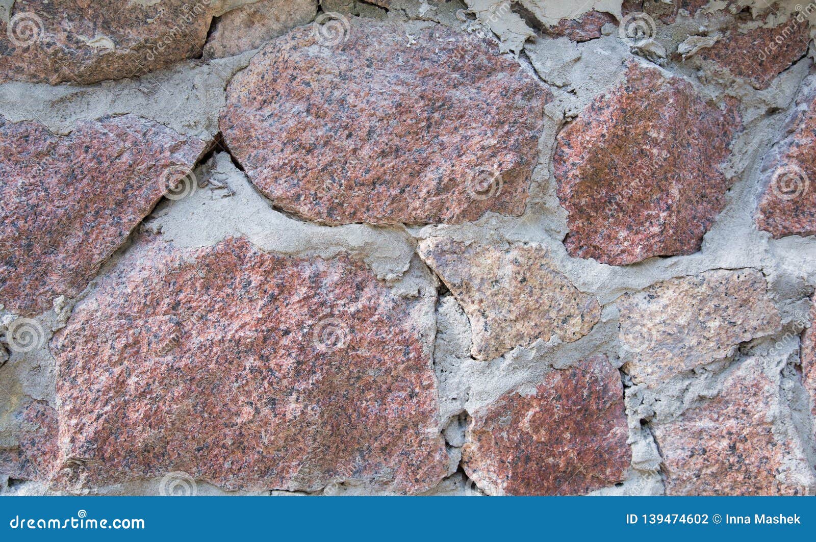 Rustic Stone Wall Background or Texture Stock Photo - Image of ...