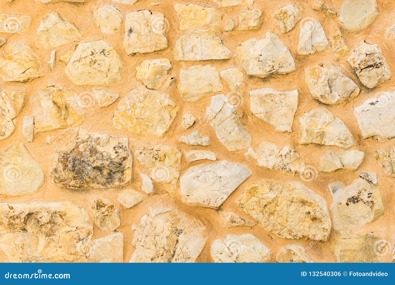 Rustic Stone Wall Pattern Background Texture Stock Photo - Image of ...