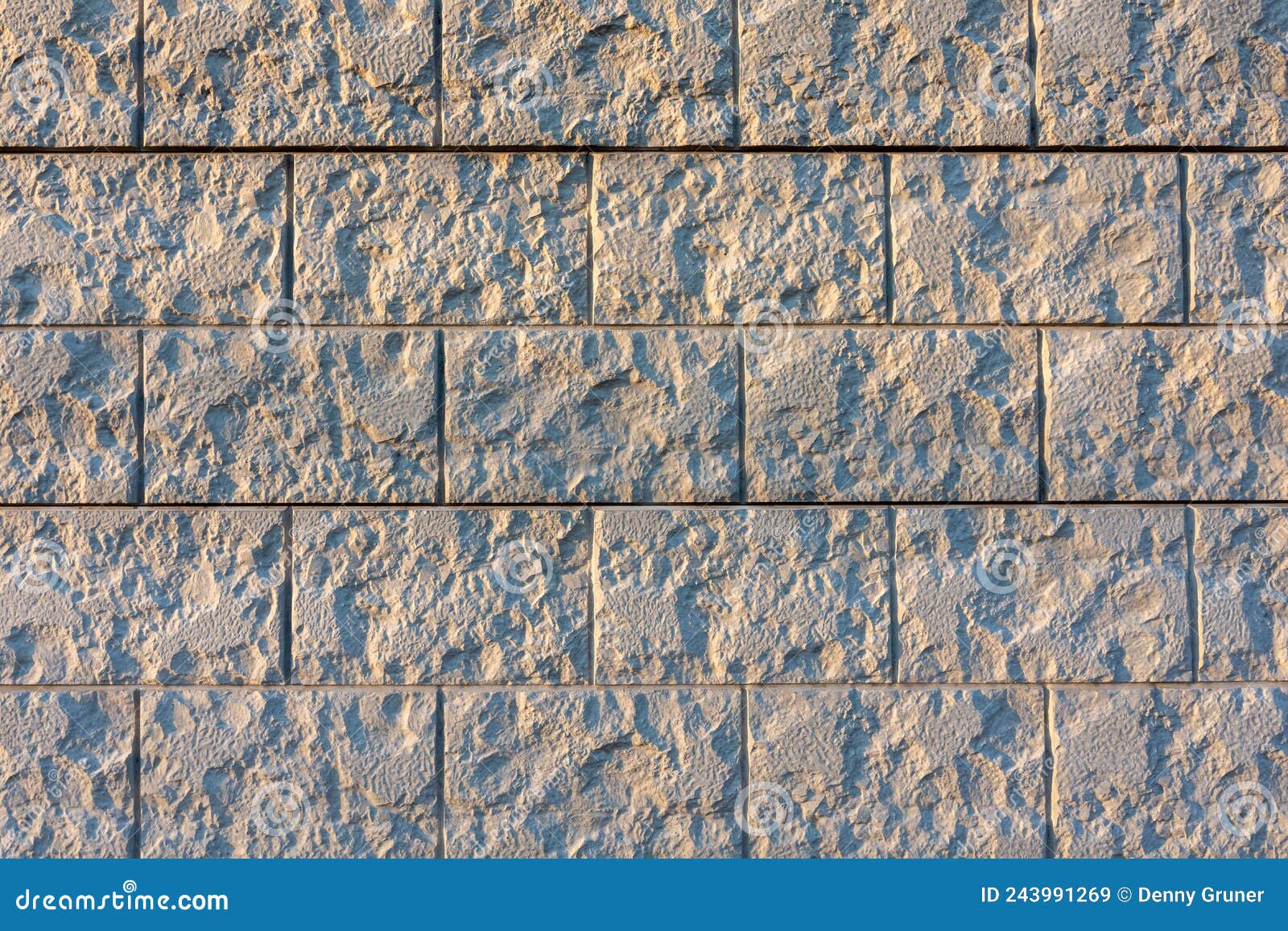 A Rustic Stone Wall at Sunset Stock Image - Image of wall, vintage ...