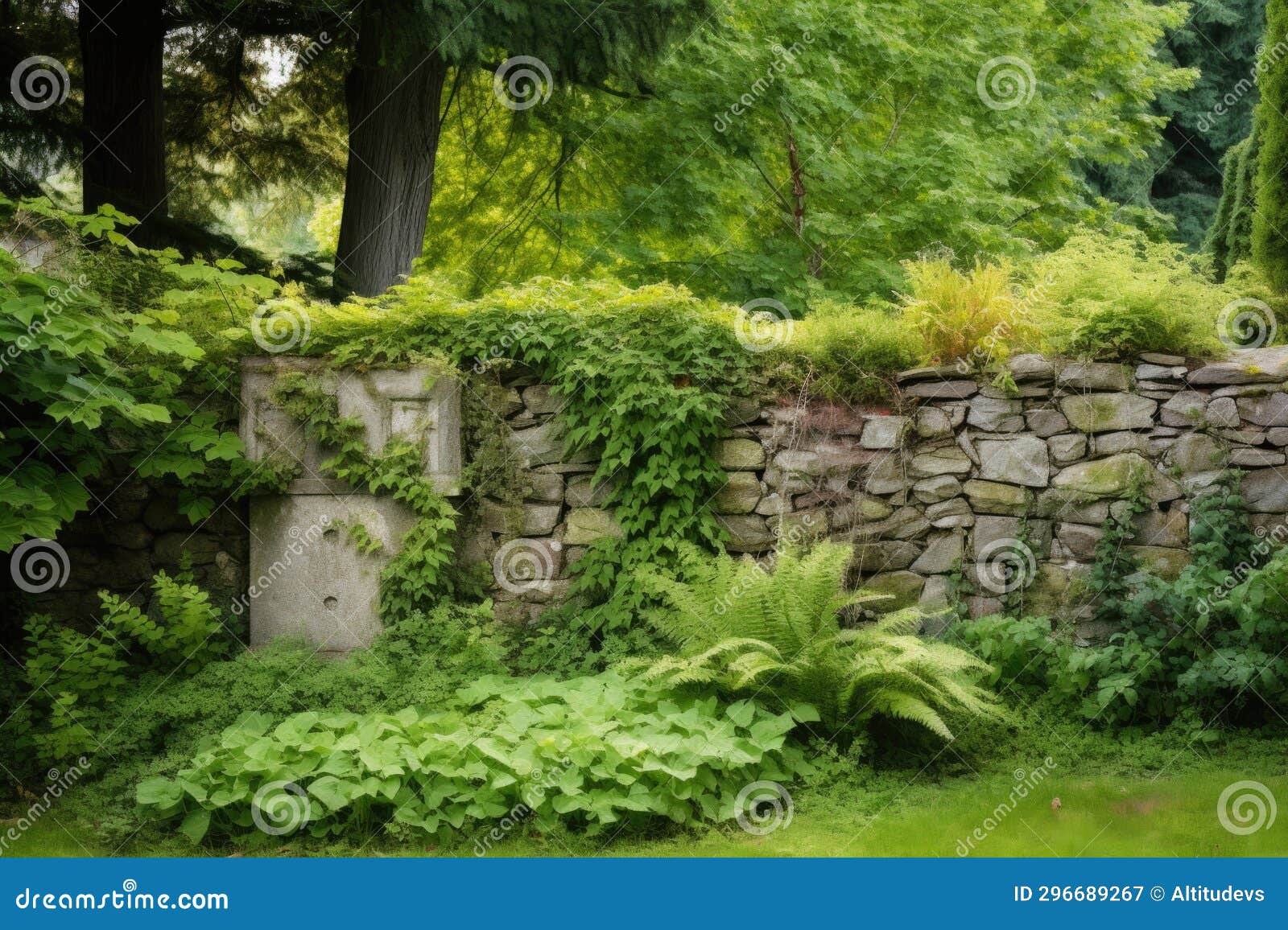 Overgrown Garden Path Leading To A Derelict House Stock Photography ...
