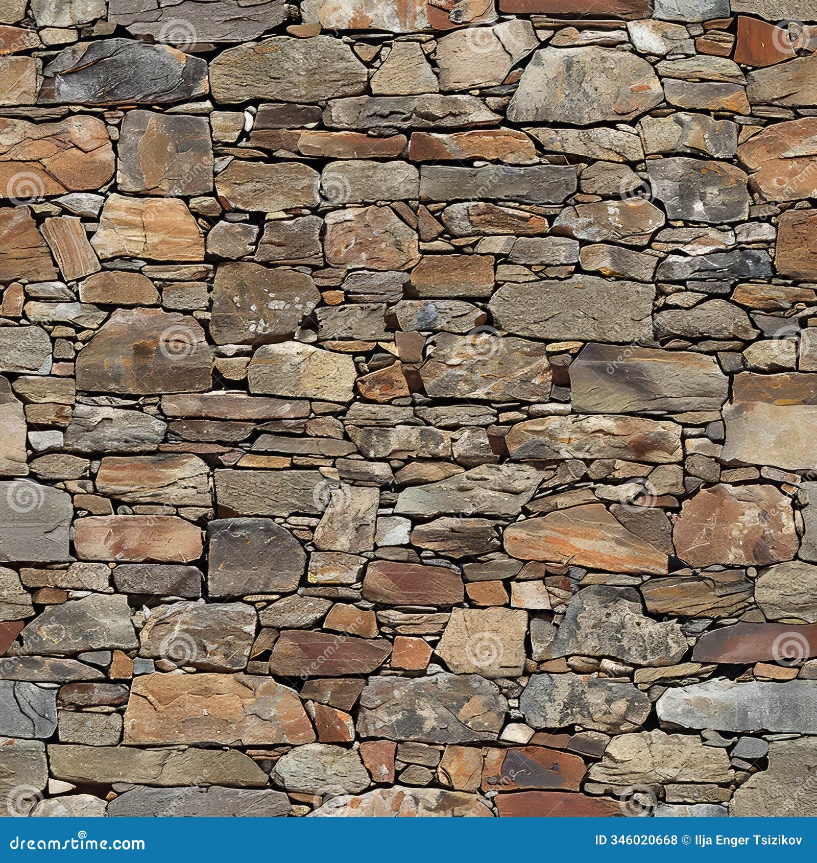 Rustic Stone Wall Texture, Seamless Pattern, Rough Surface Background ...