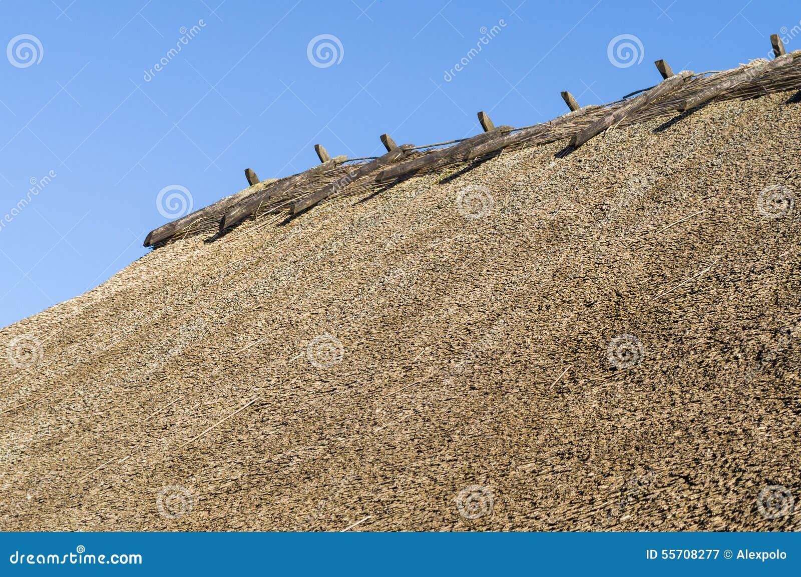 Rustic straw roof closeup stock image. Image of closeup - 55708277