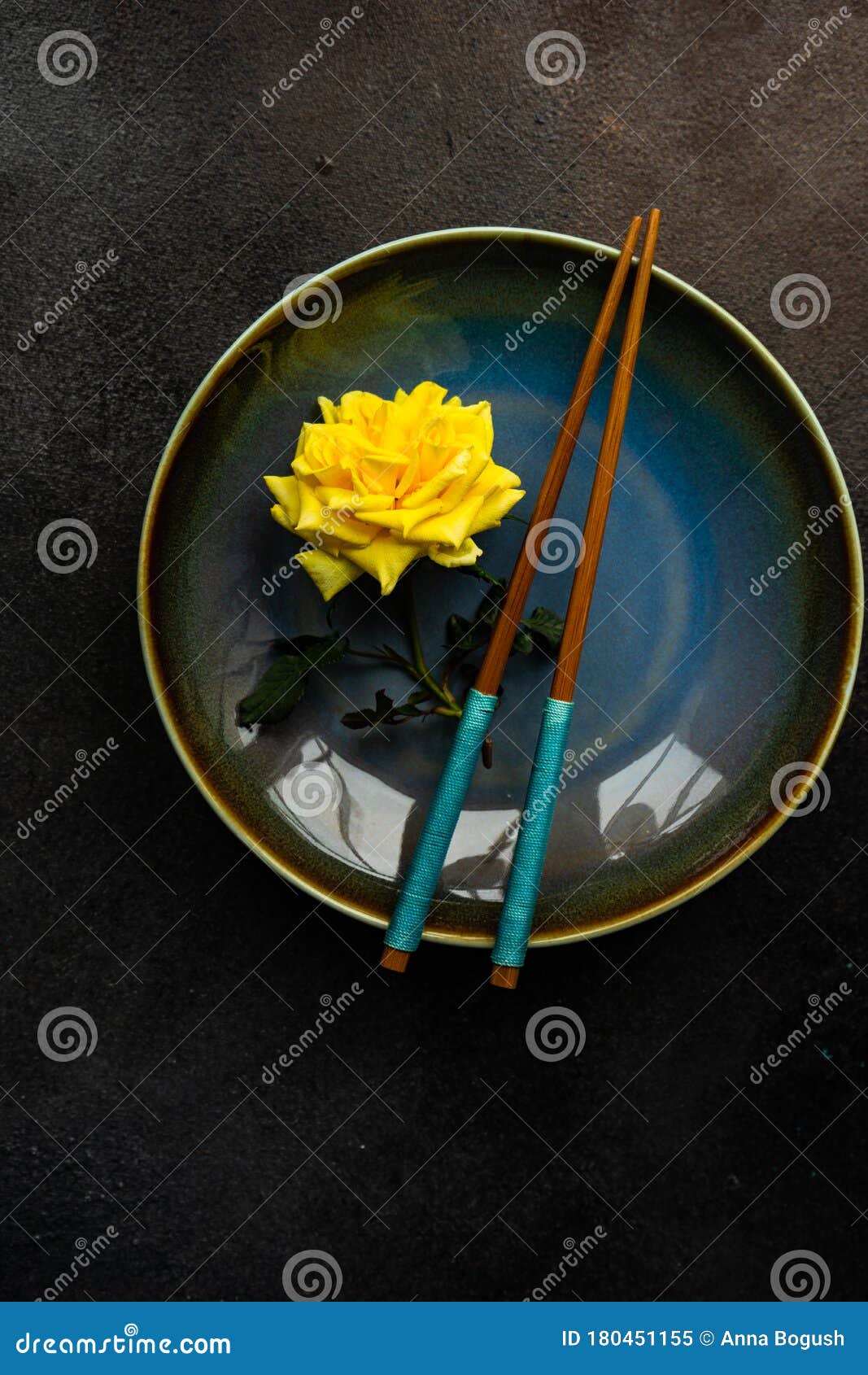 Rustic Table Setting with Yellow Roses Stock Image - Image of card ...