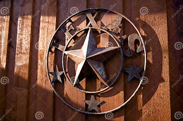 A Rustic Texas Star Hanging Stock Photo - Image of brown, rustic: 7853552