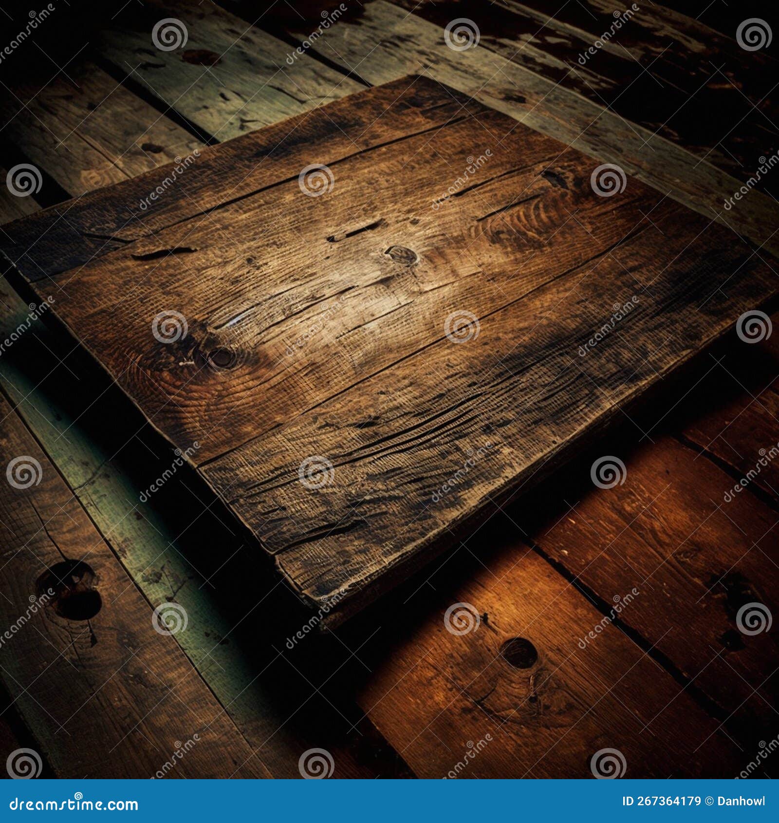 Rustic Texture of Weathered Wood Table Surface Illustration. Stock ...