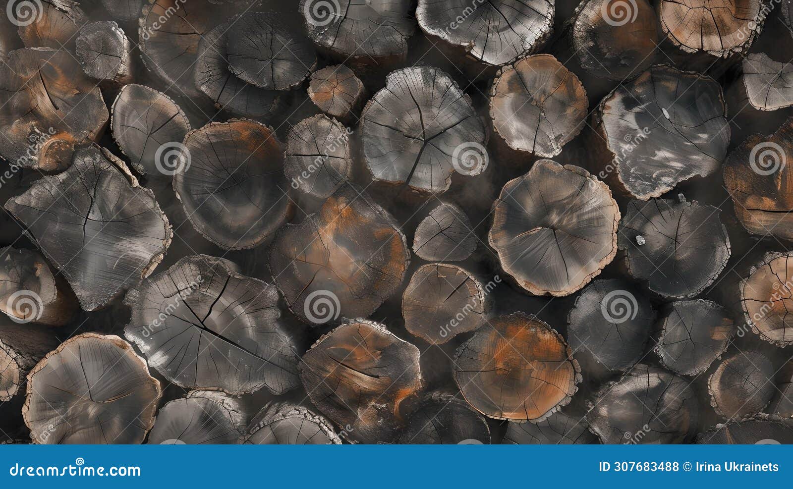 Rustic Textured Wood Log Ends Background. Natural Wooden Pattern for ...