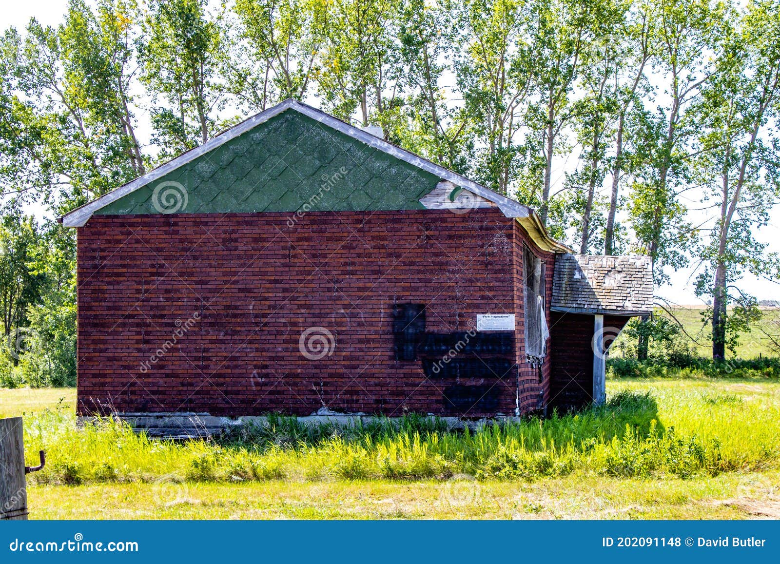 Rustic Town Hall. Kneehill County,Alberta,Canada Stock Photo - Image of ...