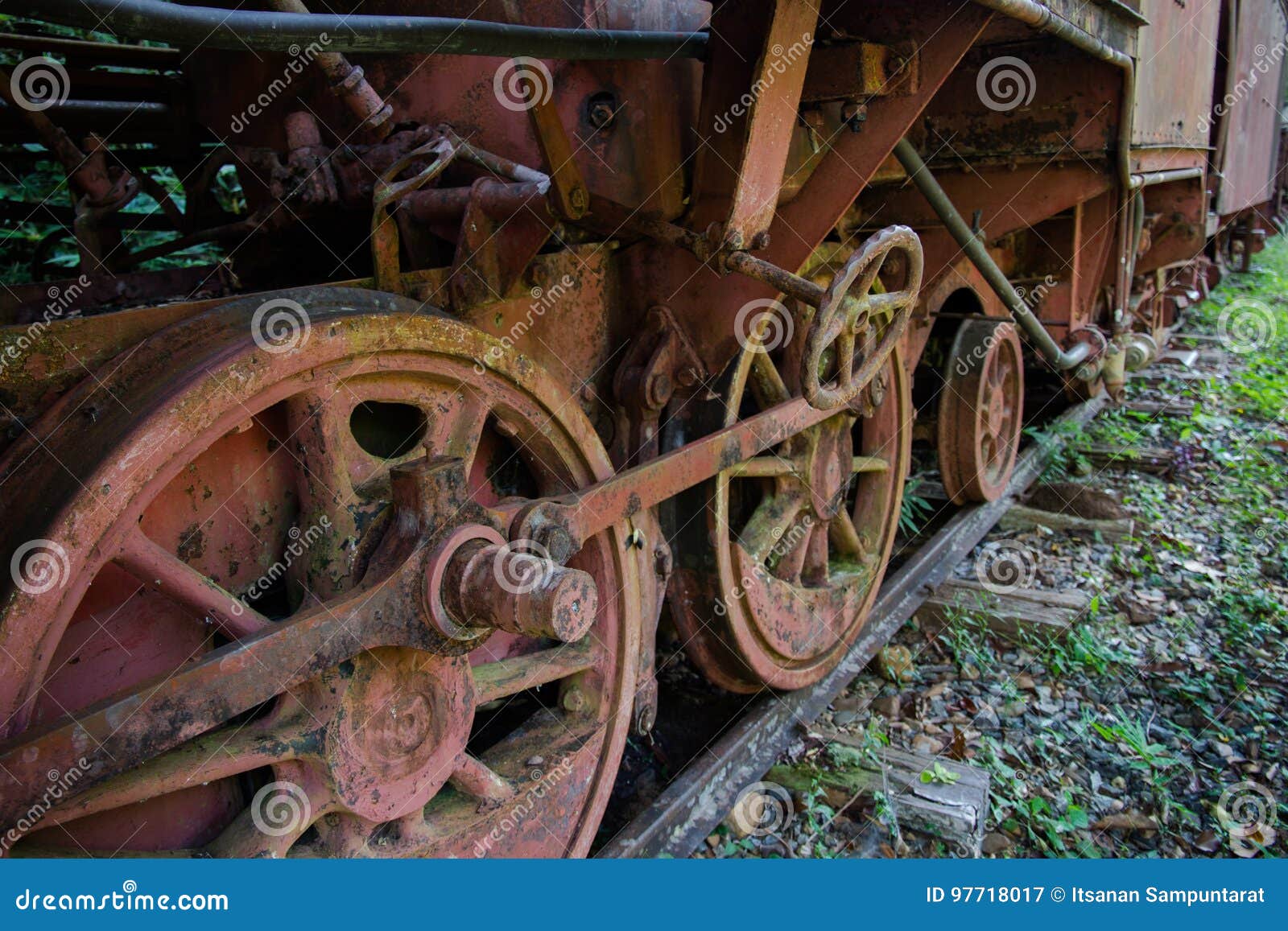 Rustic train in jungle stock image. Image of train, kwai - 97718017