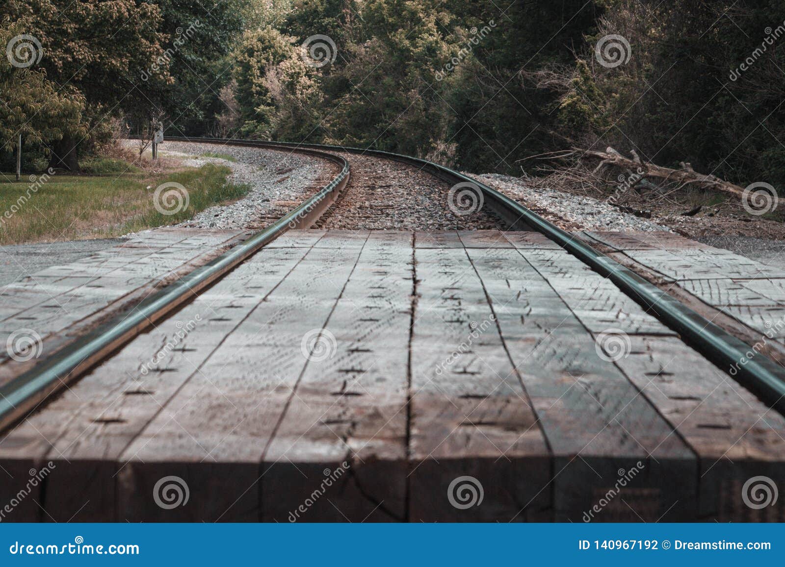 Rustic Train Tracks in the Heartland Stock Photo - Image of railway ...