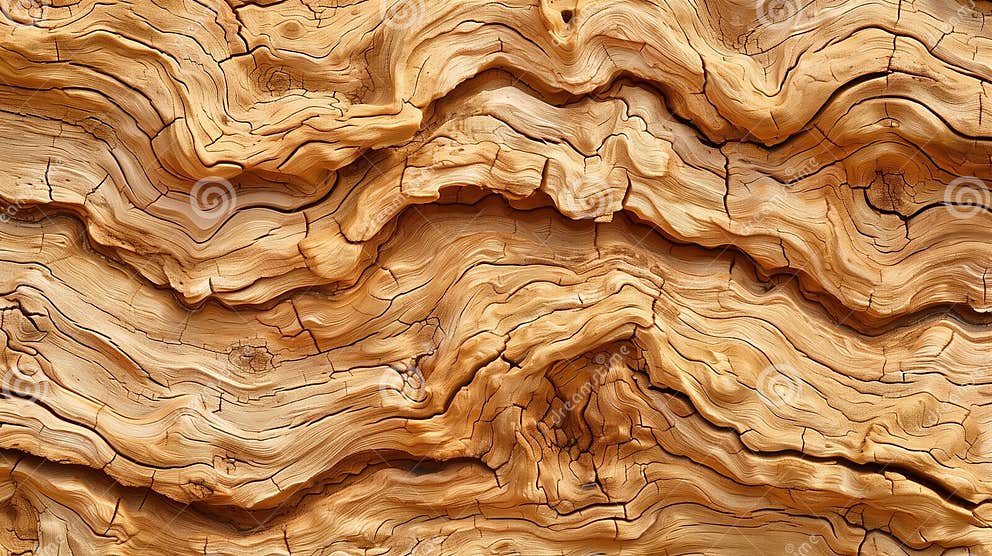 Rustic Tree Bark Texture with Deep Grooves and Knots in Brown Stock ...
