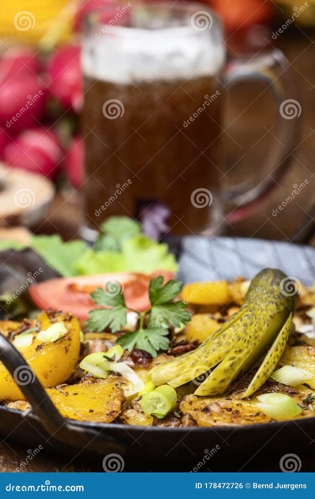 Rustic tyrolean groestl stock photo. Image of meal, country - 178472726