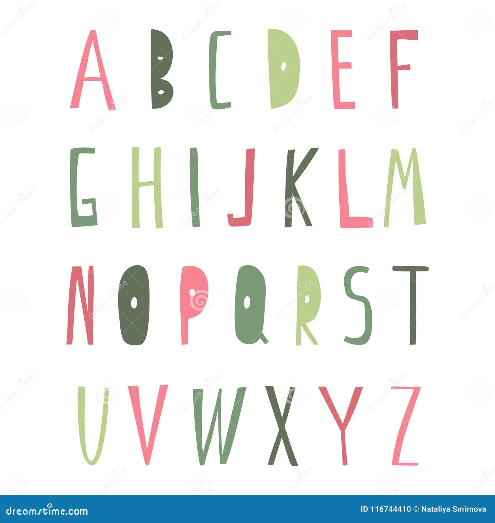 Rustic unique alphabet stock vector. Illustration of creative - 116744410