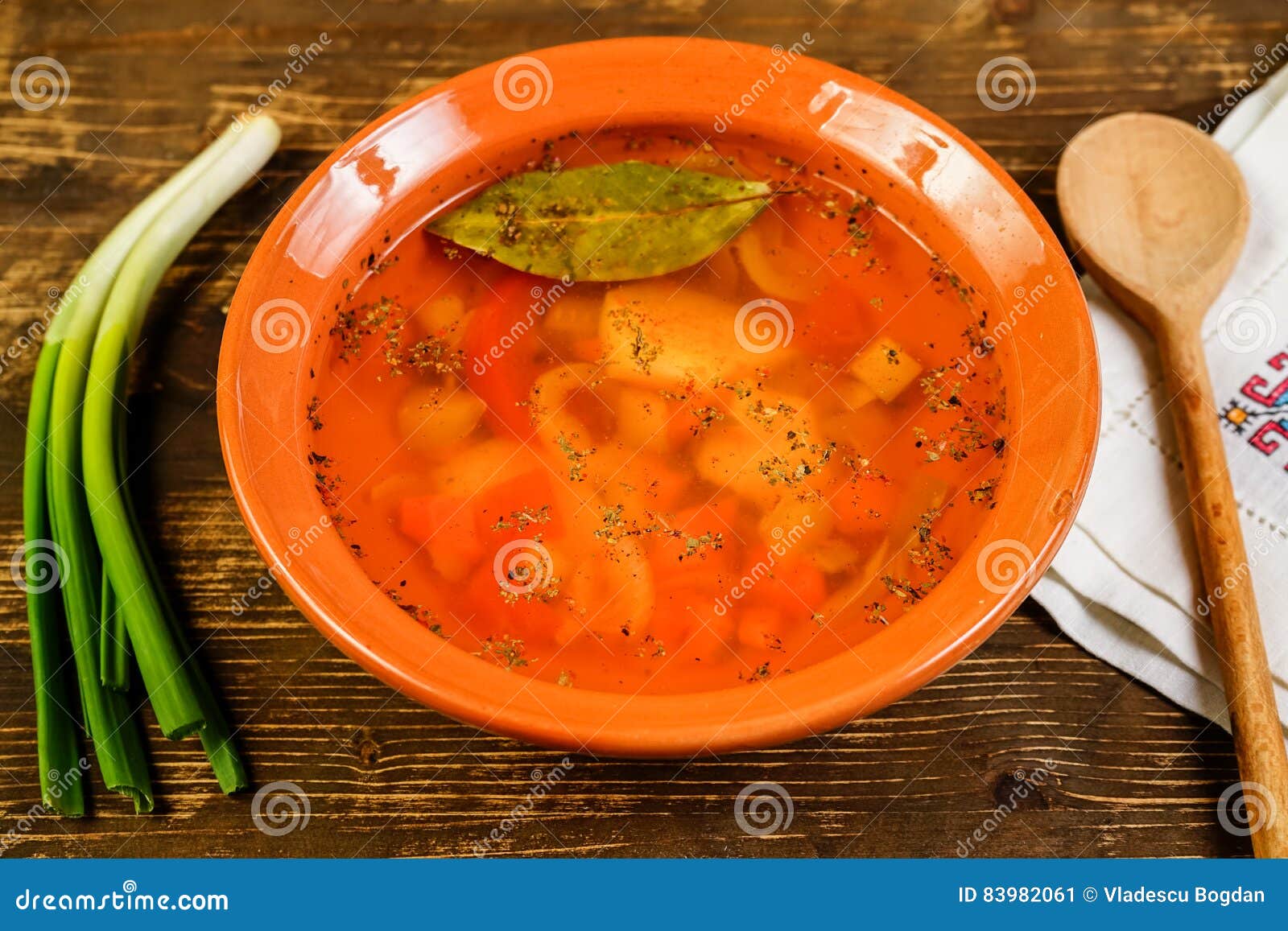 Rustic vegetable soup stock image. Image of rustic, vegetable - 83982061