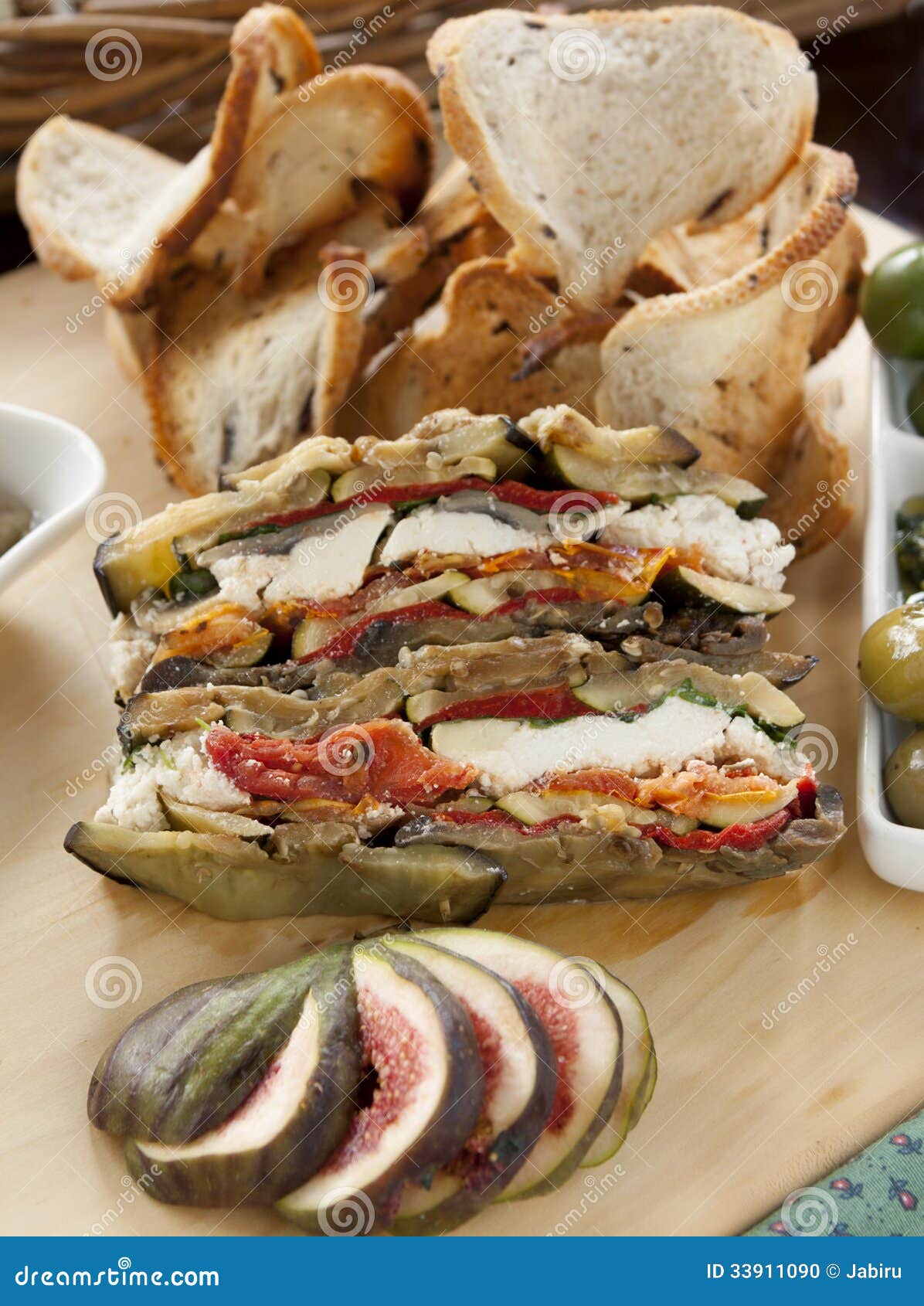 Rustic Vegetable Stack stock photo. Image of feta, flavor - 33911090