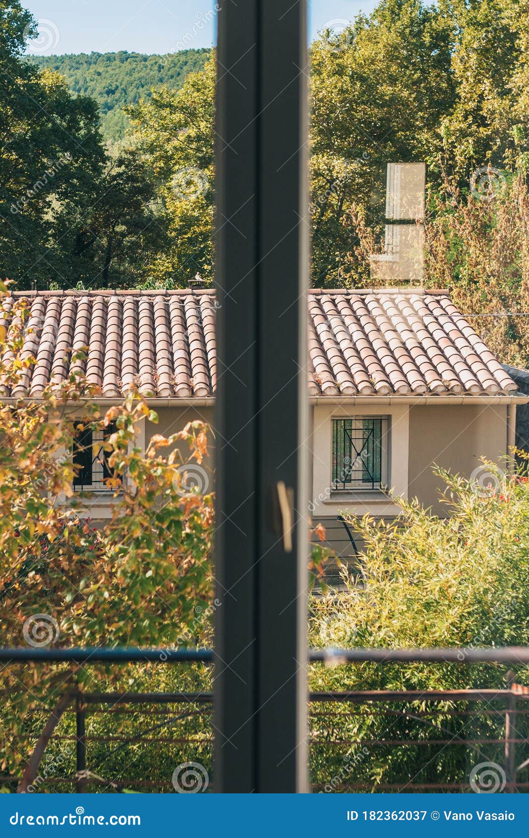Rustic View from the Window Stock Image - Image of agriculture, view ...