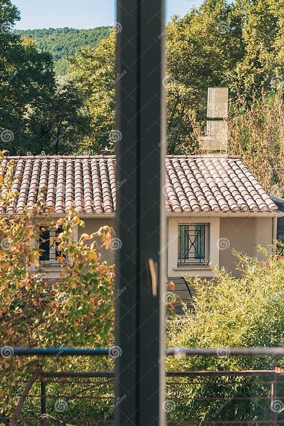 Rustic View from the Window Stock Image - Image of agriculture, view ...