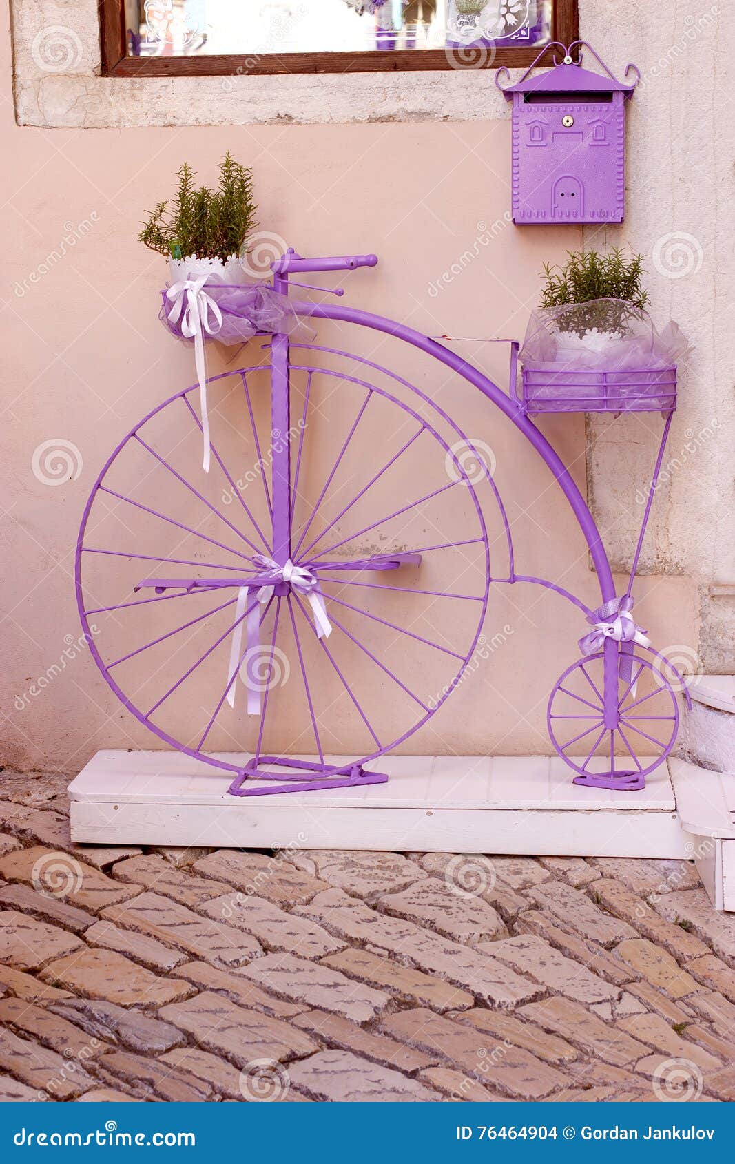 Rustic, Vintage Bicycle Outdoors on Street Stock Photo - Image of ...
