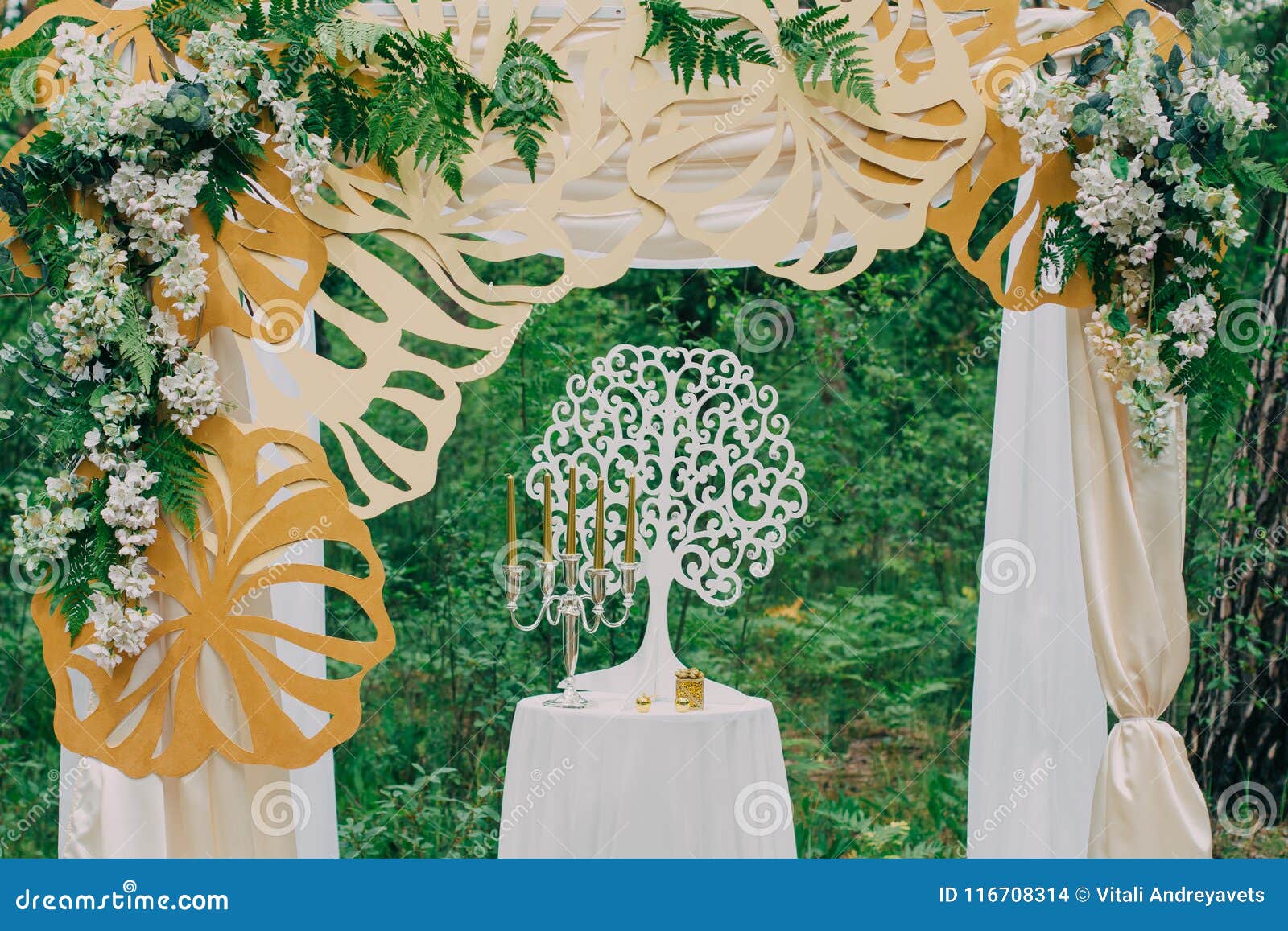 Rustic Wedding Photo Zone. Hand Made Wedding Decorations Includes Stock ...