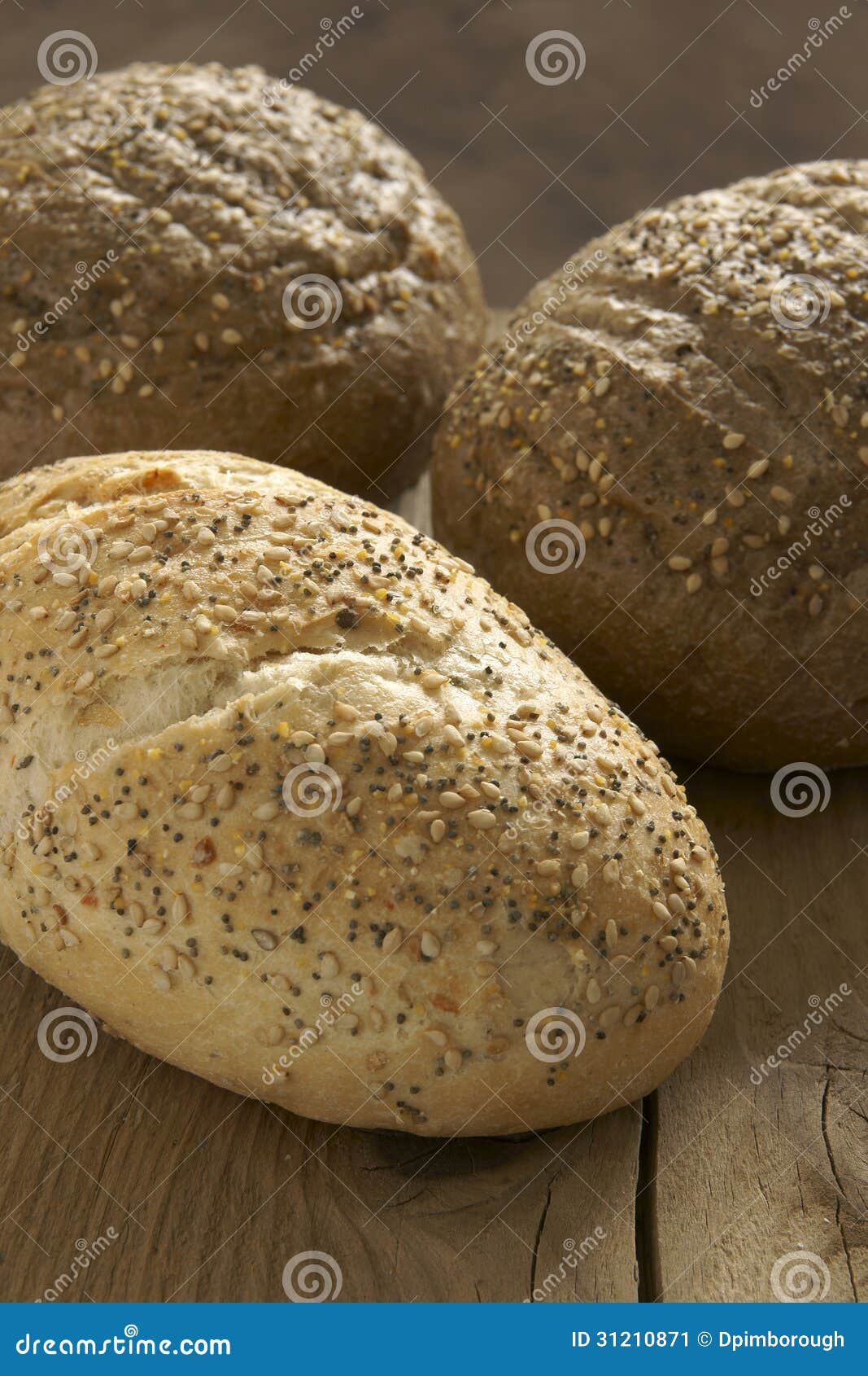 Rustic wholegrain loaves stock image. Image of healthy - 31210871