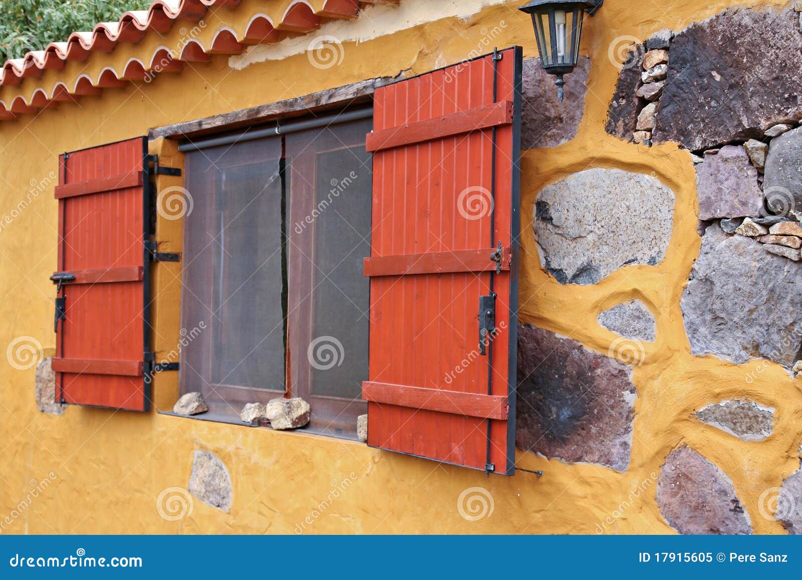 Rustic window in Spain stock image. Image of wall, home - 17915605