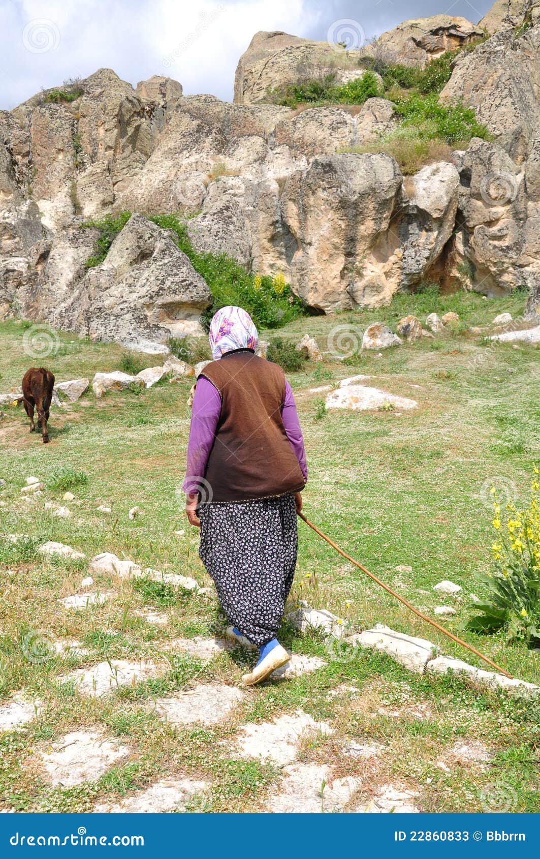 Rustic woman stock image. Image of traditional, stone - 22860833