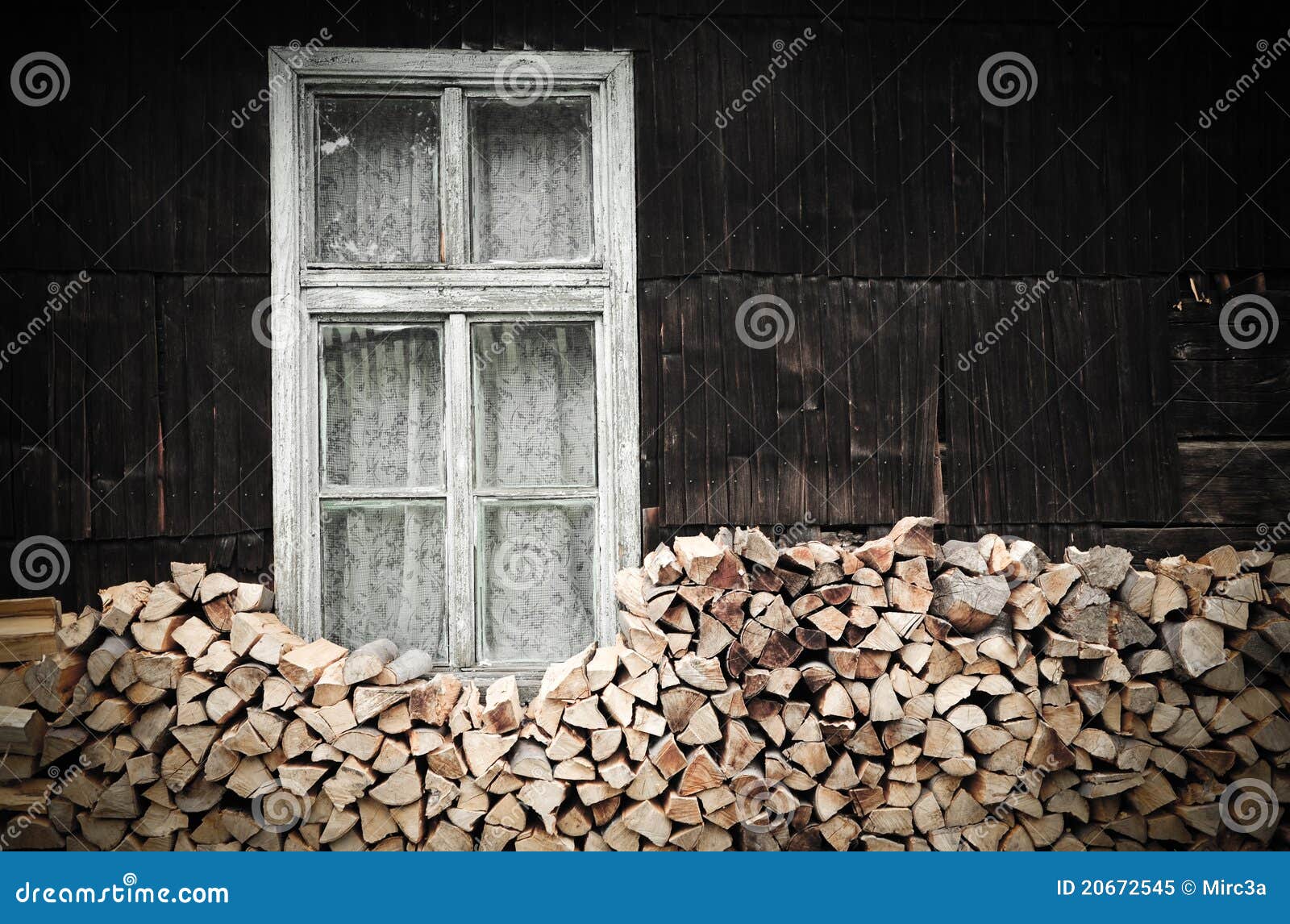 Rustic wood pile stock image. Image of fireplace, nature - 20672545