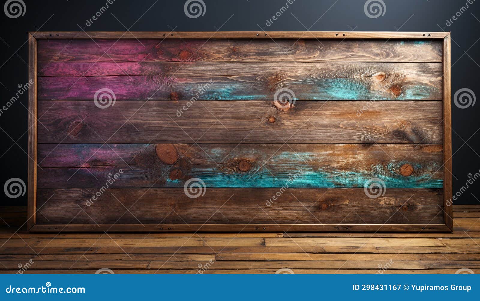 Rustic Wood Plank Backdrop Frames Modern Nature Illustration Generated ...