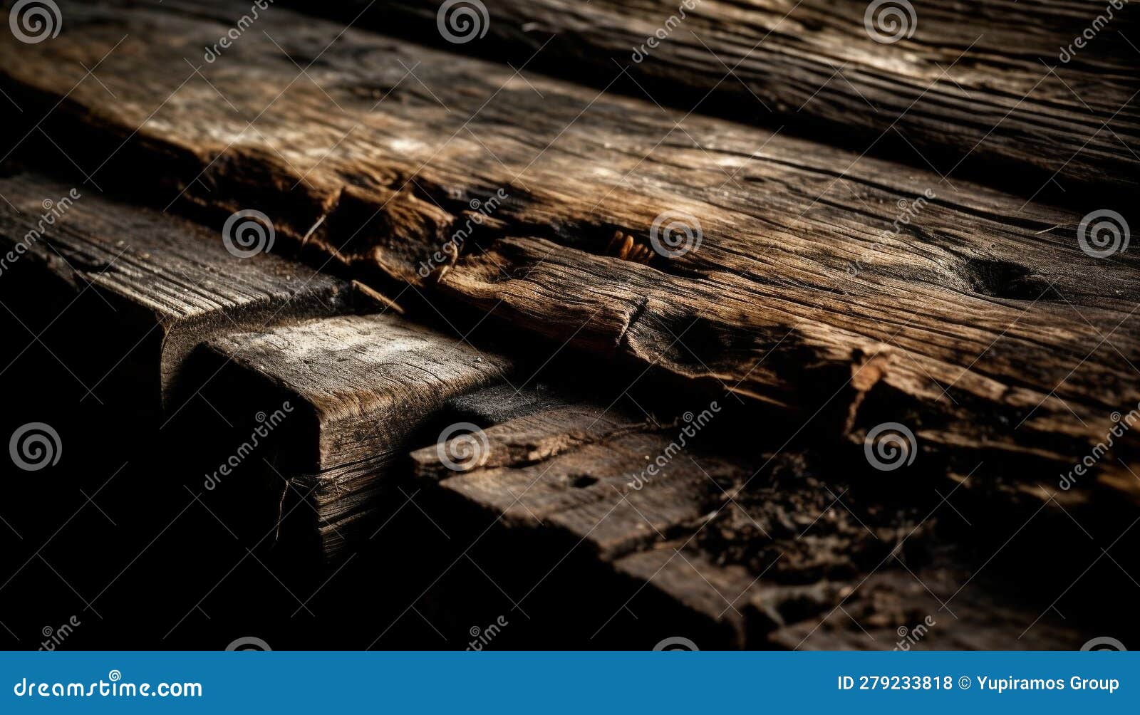 Rustic Wood Plank Stack, Weathered and Damaged, Perfect Carpentry ...